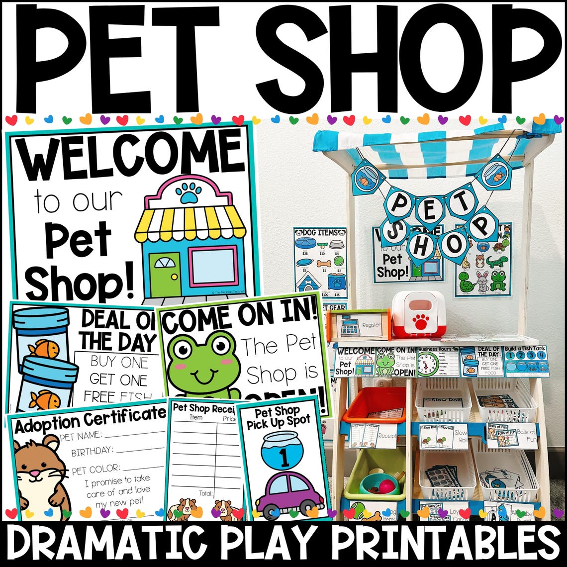 Pet Shop Dramatic Play Printables: Homeschool & Kindergarten (PDF) - Etsy