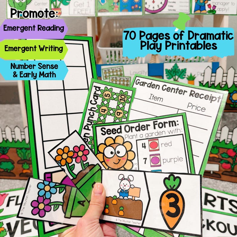 Garden Dramatic Play Printables: Spring Role Play Activities for ...