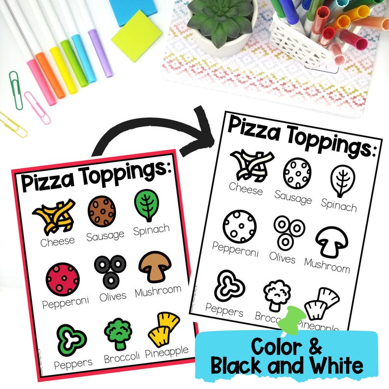 Pizza Shop Dramatic Play Pre K Bundle Printables, Preschool & Toddler ...
