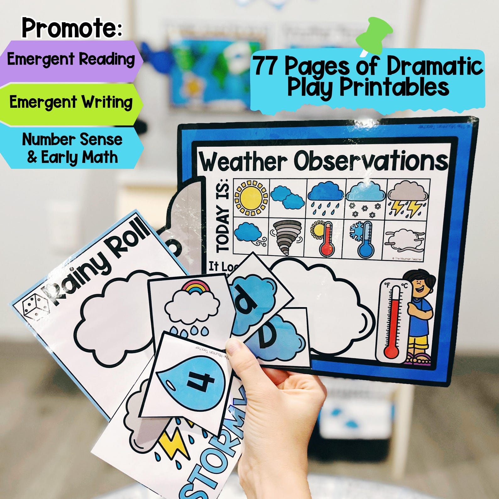 Weather Dramatic Play Pre K Printables, Preschool & Toddler Activities ...