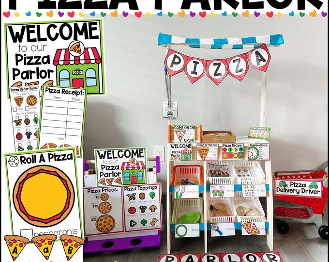 Let's Make A Pizza! Dramatic Play Pizza Parlor Printable - Etsy