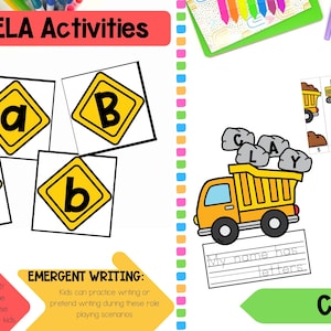 Construction Worker Zone Dramatic Play Bundle - Printables, Preschool ...