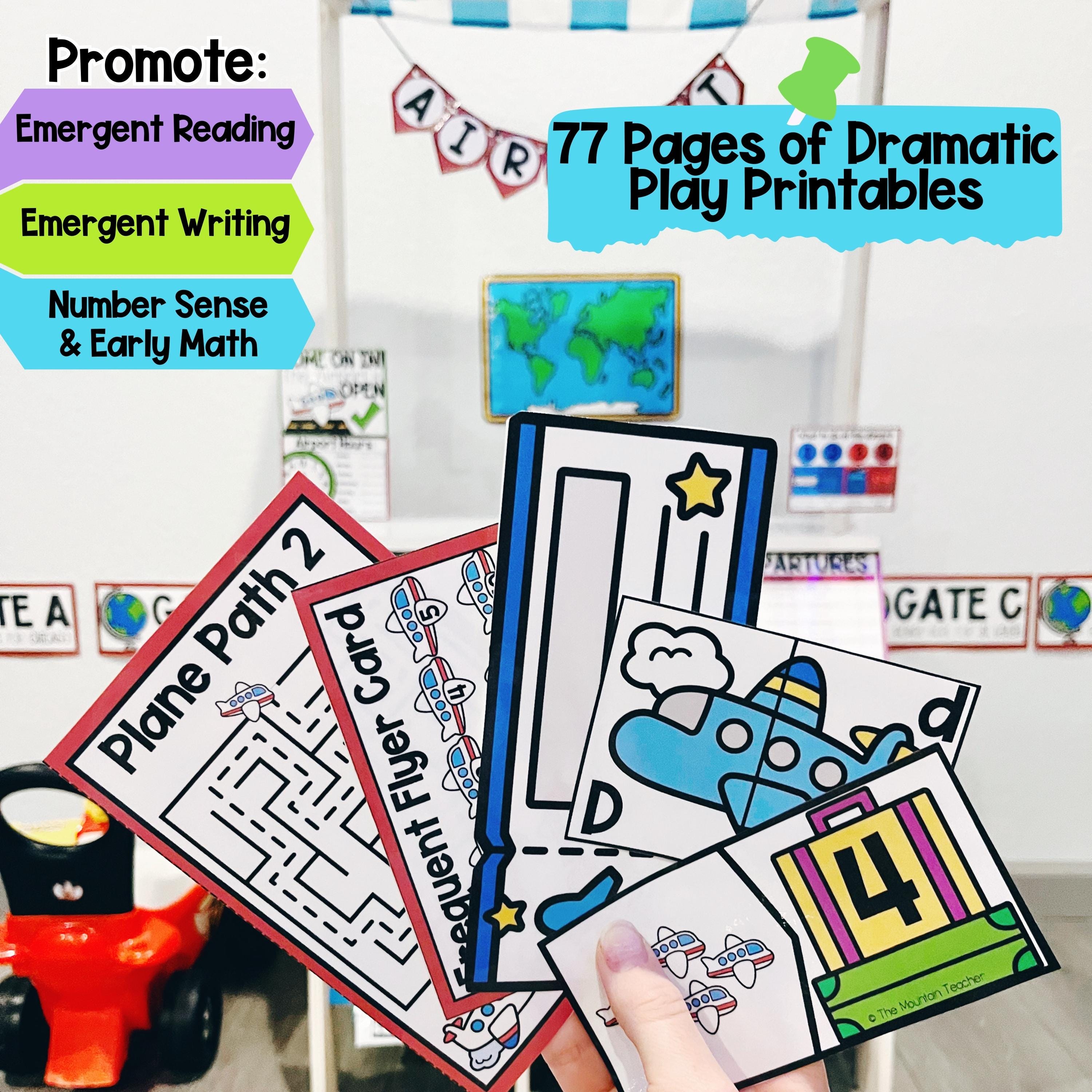 Airport Dramatic Play Printables: Preschool Activities (PDF Download ...
