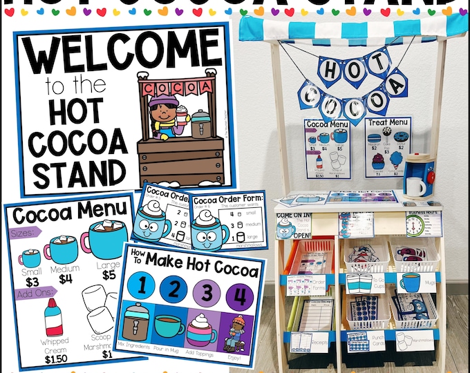 Hot Cocoa Stand Dramatic Play Center / Pretend Play / Elementary School ...