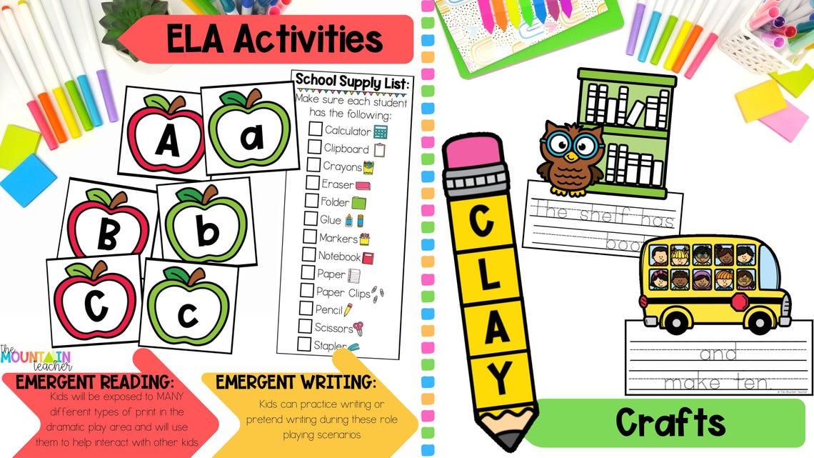 Clasroom Dramatic Play Printables: Back to School Teacher Role Play ...