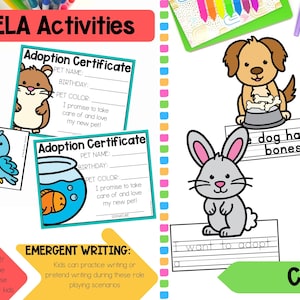 Pet Shop Dramatic Play Bundle - Pet Store Adoption Printables ...