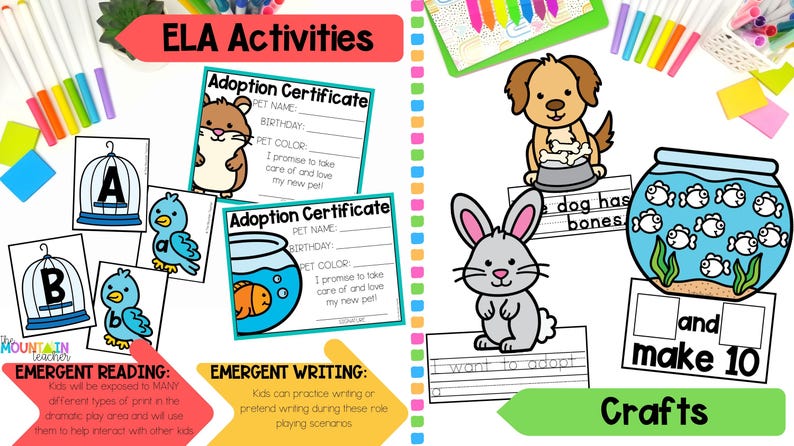 Pet Shop Dramatic Play Bundle - Pet Store Adoption Printables ...