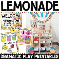 Kid's Lemonade Stand Pretend Dramatic Play Printable - Etsy