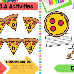 Pizza Shop Dramatic Play Pre K Bundle Printables, Preschool & Toddler ...