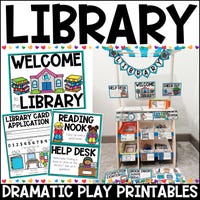 Printable Library Rules Poster Books Wall Decor Modern Colorful ...