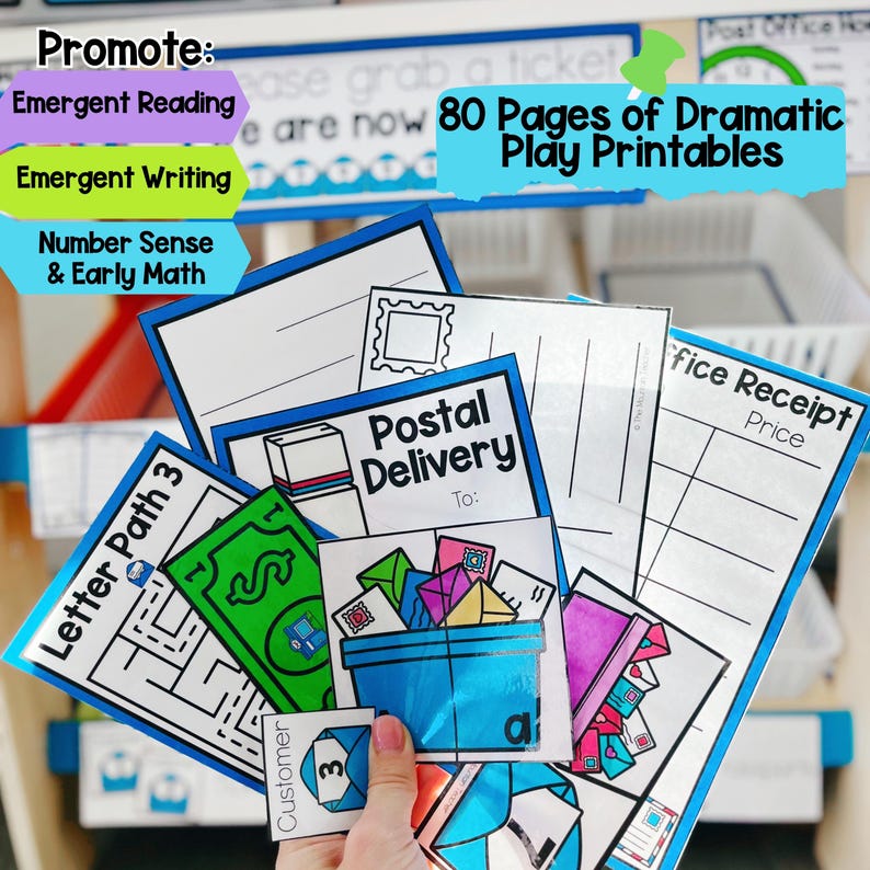 Post Office Dramatic Play Printables: Homeschool & Classroom (PDF ...