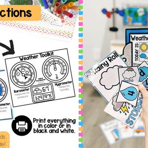 Weather Station Dramatic Play Printables: Preschool Activities (PDF ...