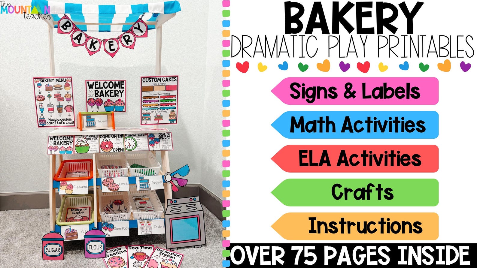 Bakery Dramatic Play Printables: Baking or Baker Role Play Activities ...