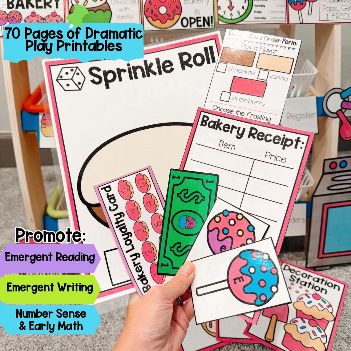 Bakery Dramatic Play Printables: Baking or Baker Role Play Activities ...