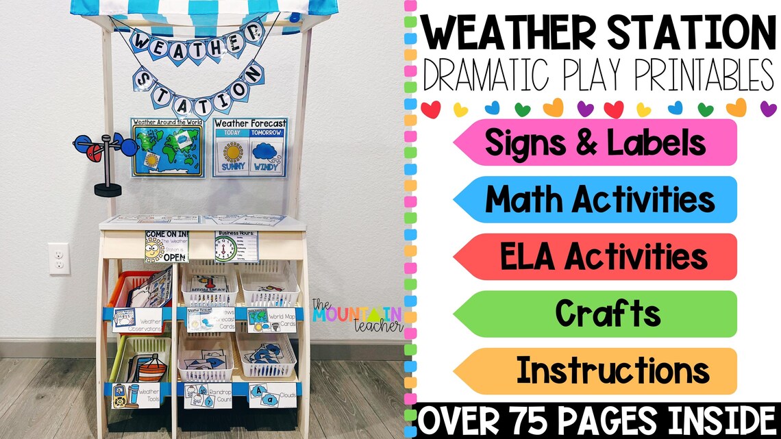 Weather Dramatic Play Pre K Printables, Preschool & Toddler Activities ...
