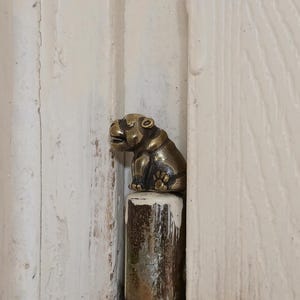 Brass Hippo Hinge Topper: Magnetic Moo Deng Style Door Decoration - Etsy
