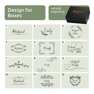 Custom Love Story Box – Engraved Wooden Memory Box for Couples ...