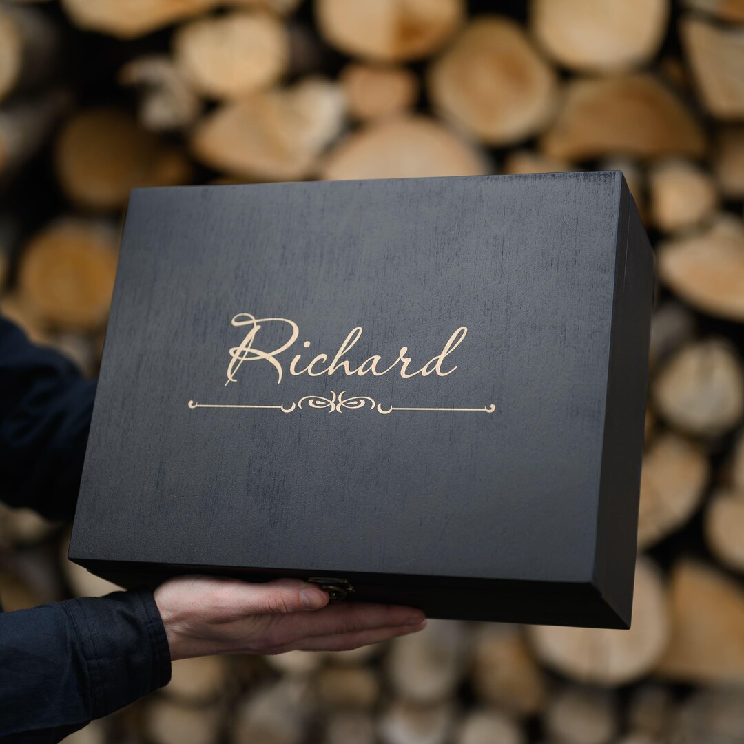 Personalized Wooden Memory Box, Personalized Memory Box, Custom Gift ...