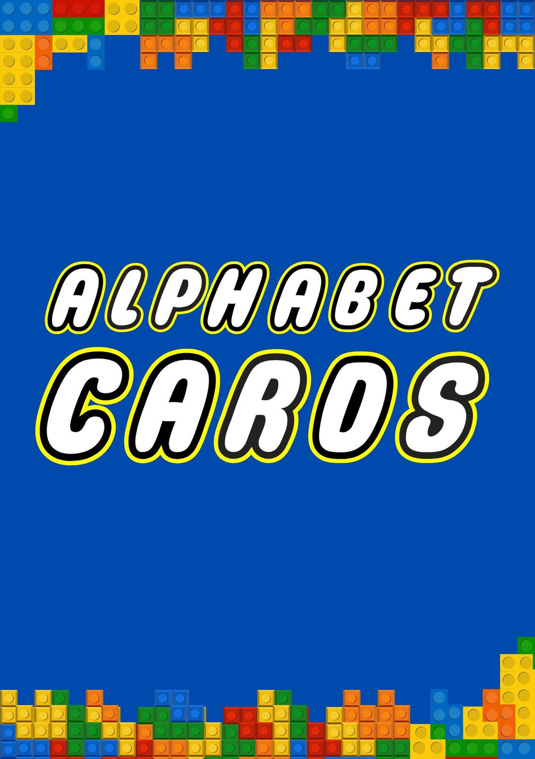 A5 Kids Alphabet and Number Fun Learning Cards - Blue - Etsy