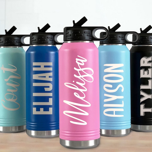 Personalized Insulated Water Bottle - Etsy
