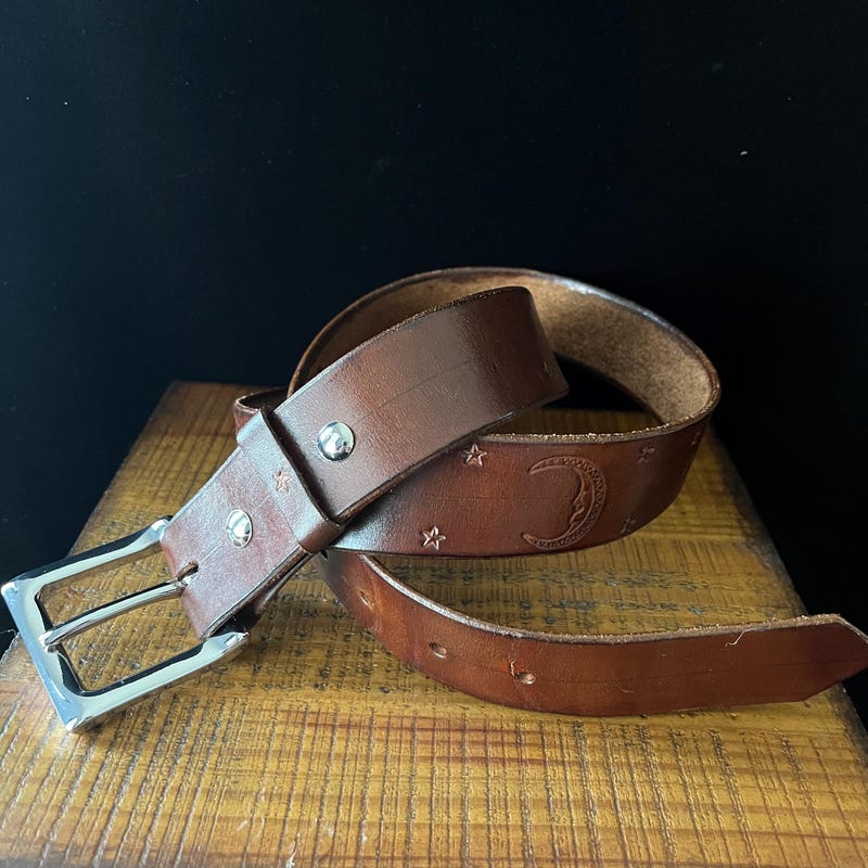 Leather Celestial Belt - Etsy