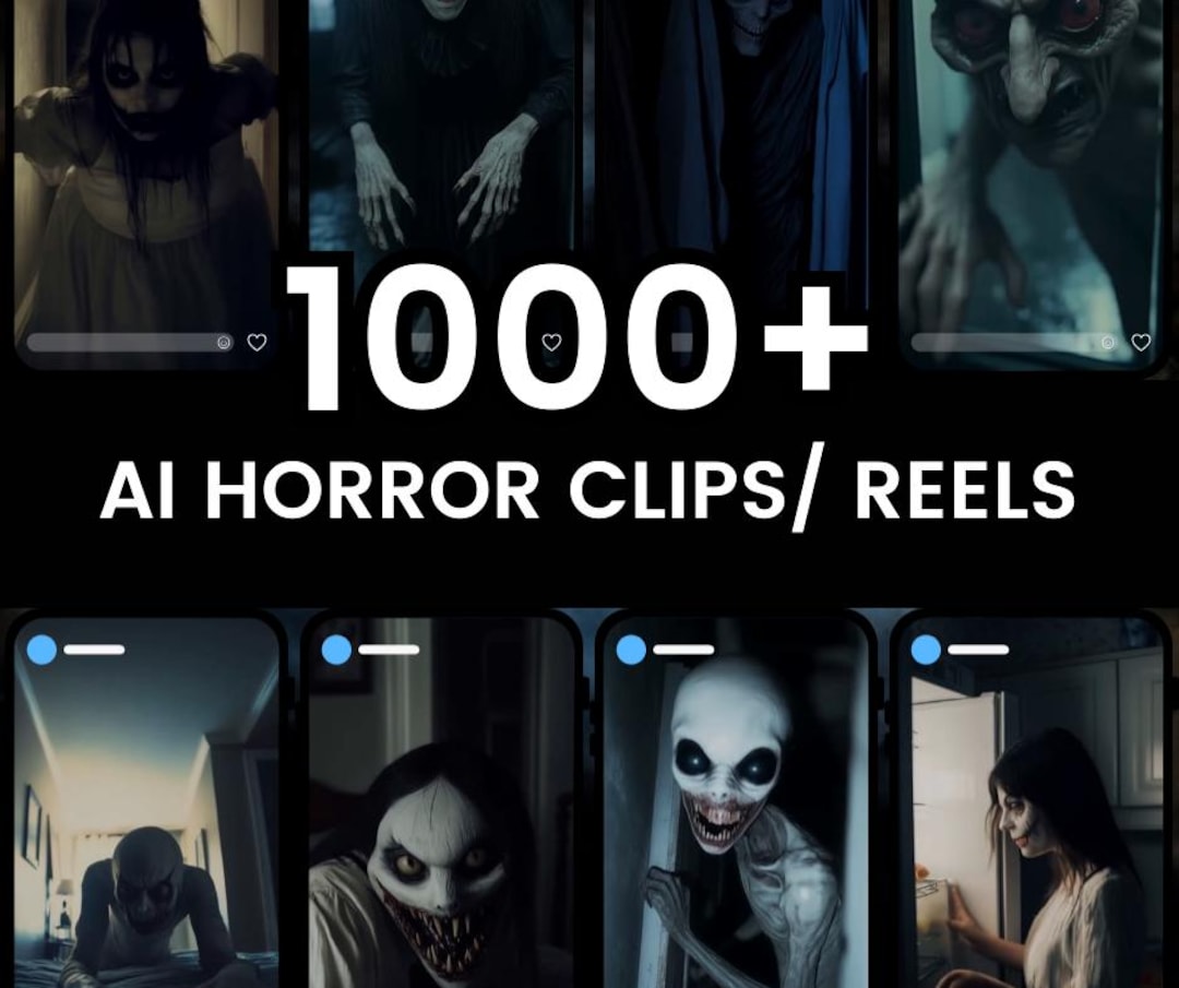 1000+ AI Horror Reels: Viral Scary Video Clips (HD) - Etsy