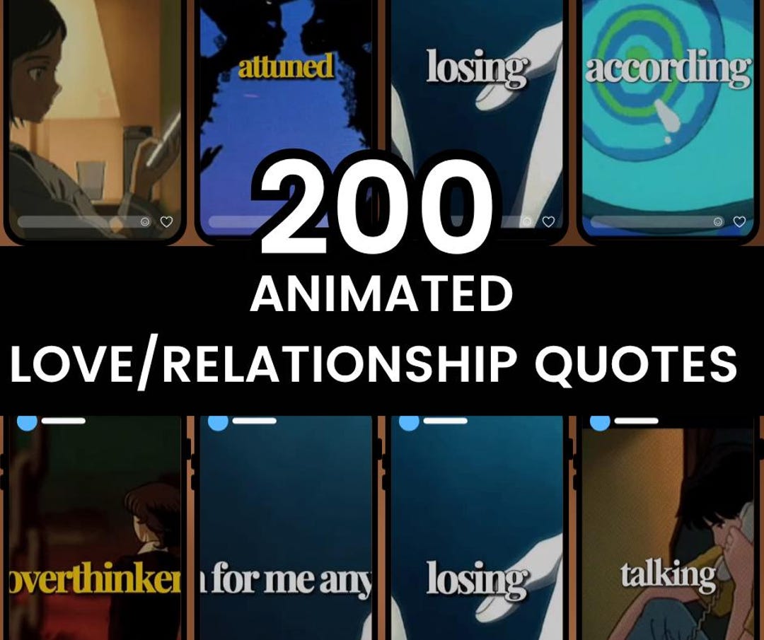 Animated Love Quote Reels: 4K Romantic Faceless Videos (digital ...