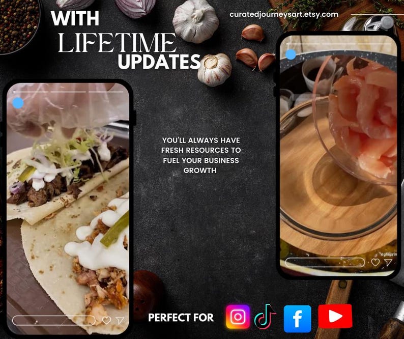 750 Faceless Cooking Reels: Viral Recipe Videos (PLR, Instant Download ...