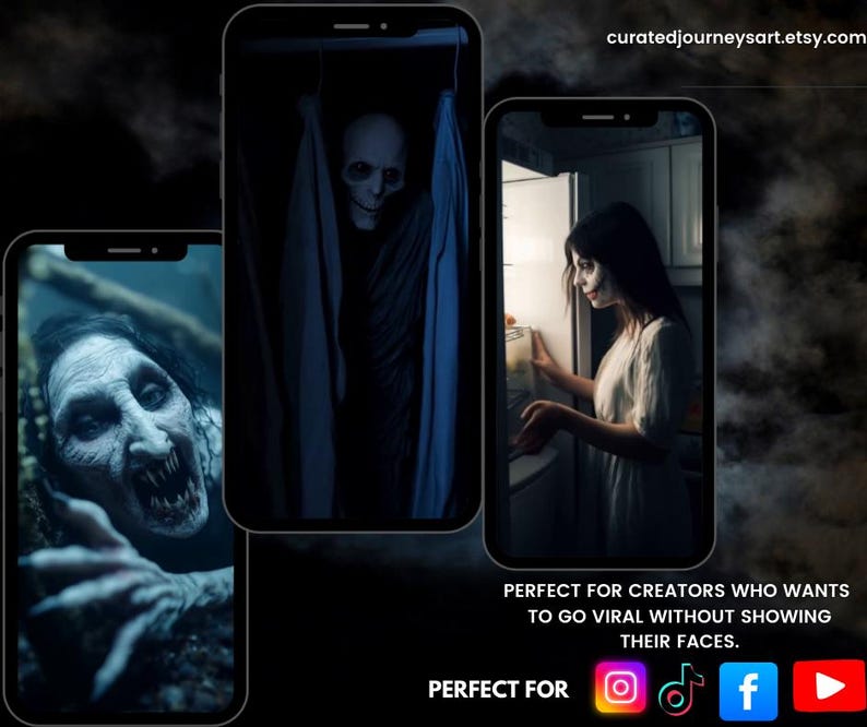 1000+ AI Horror Reels: Viral Scary Video Clips (HD) - Etsy