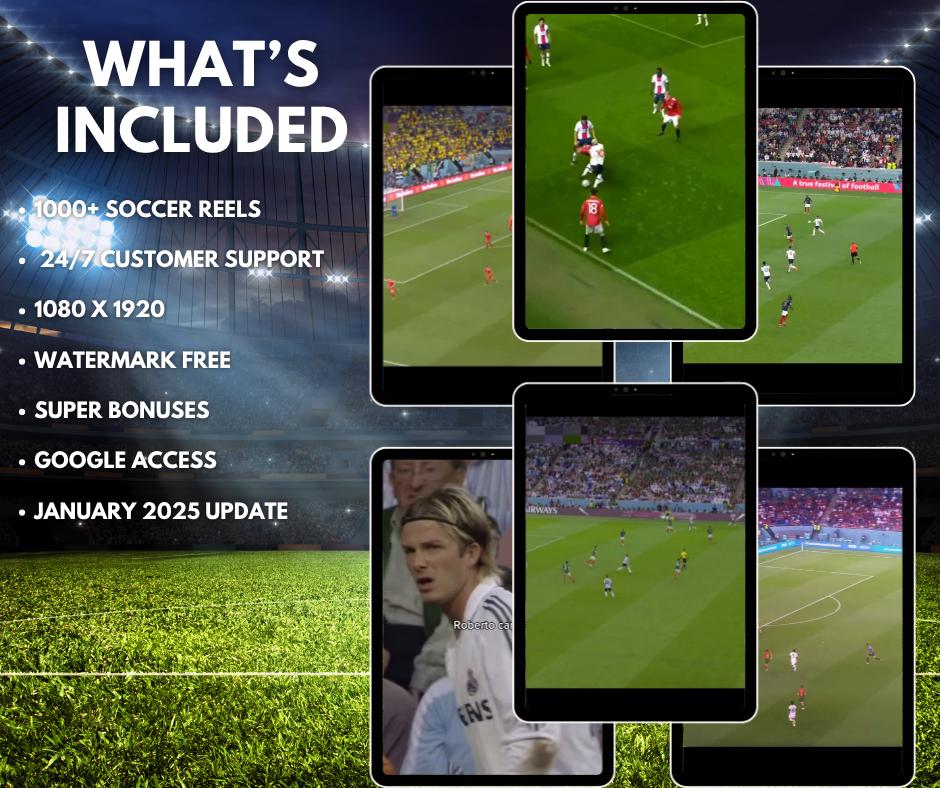 1000+ Soccer & Football Video Clips: Sports Reels for Social Media ...