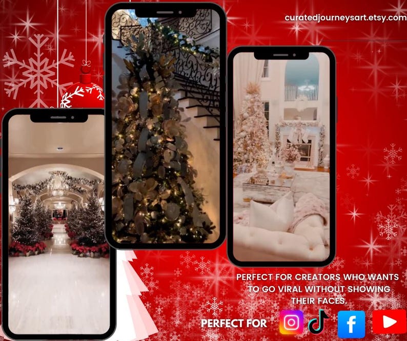 600+ Christmas Reels Video Bundle: HD 4K Faceless Holiday Clips - Etsy