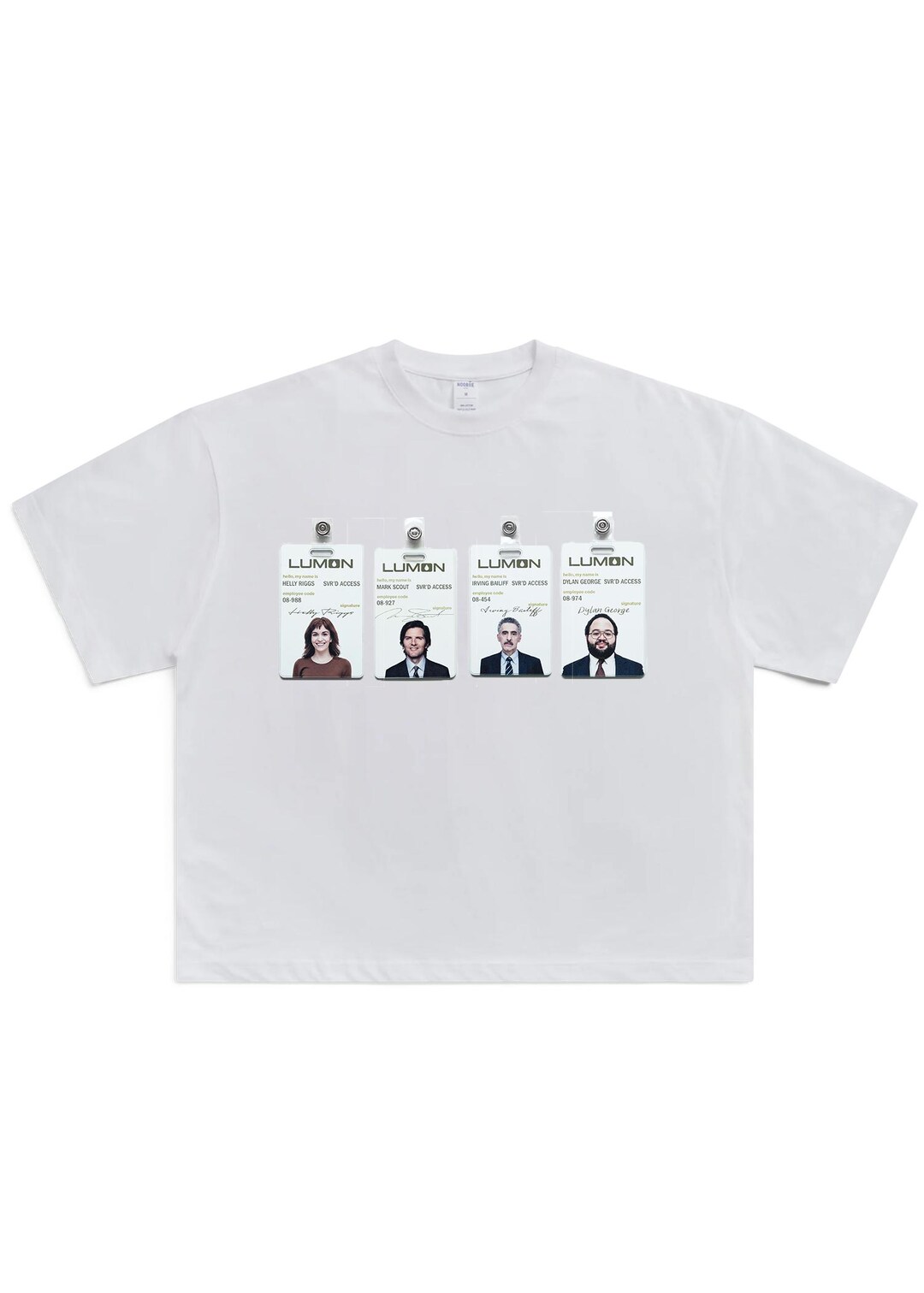 Severance TV Show Shirt | Lumon Industries Name Badge Tee | Work Office ...