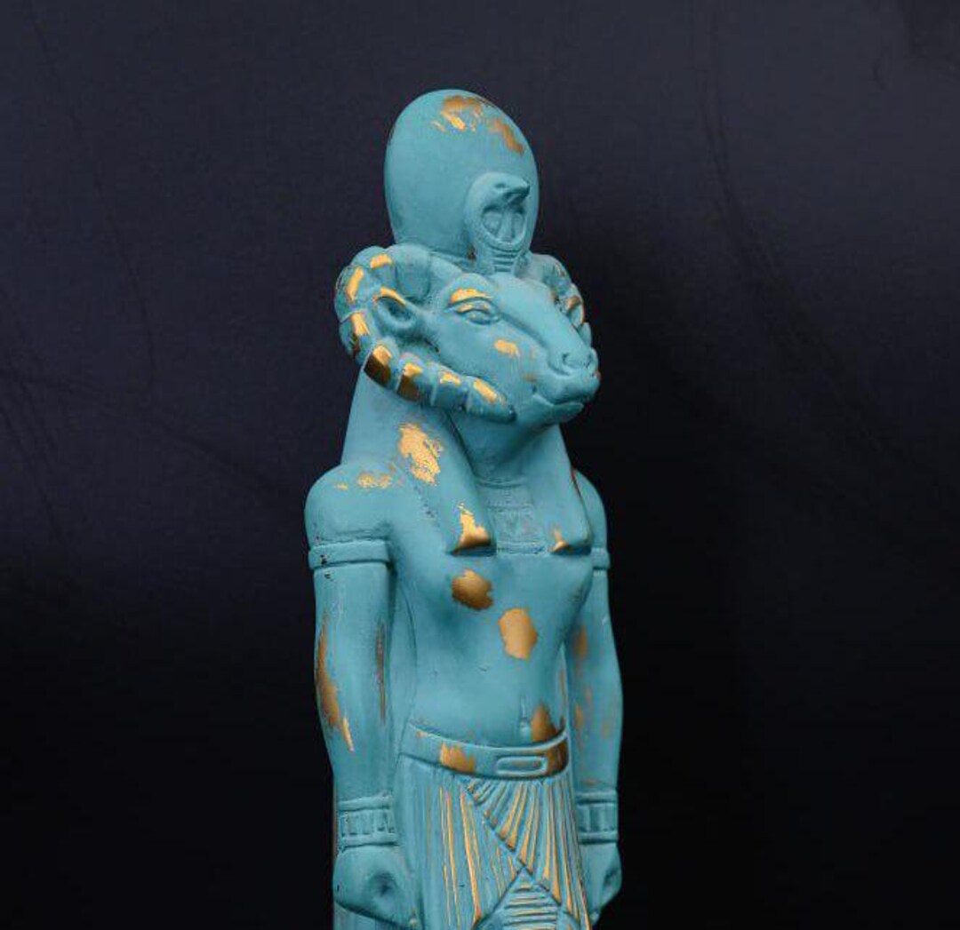 Unique Ancient Egyptian Ram God of Creation, Egyptian God Khnum Statue ...