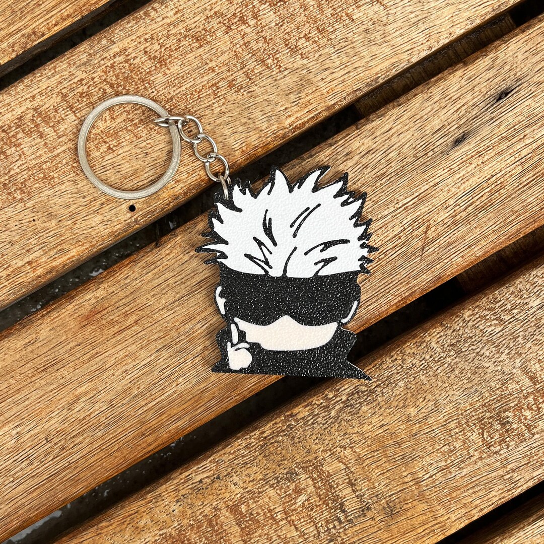 Gojo Keychain – Gojo Gift - Jujutsu Kaisen Gift - Gojo Satoru Keychain ...