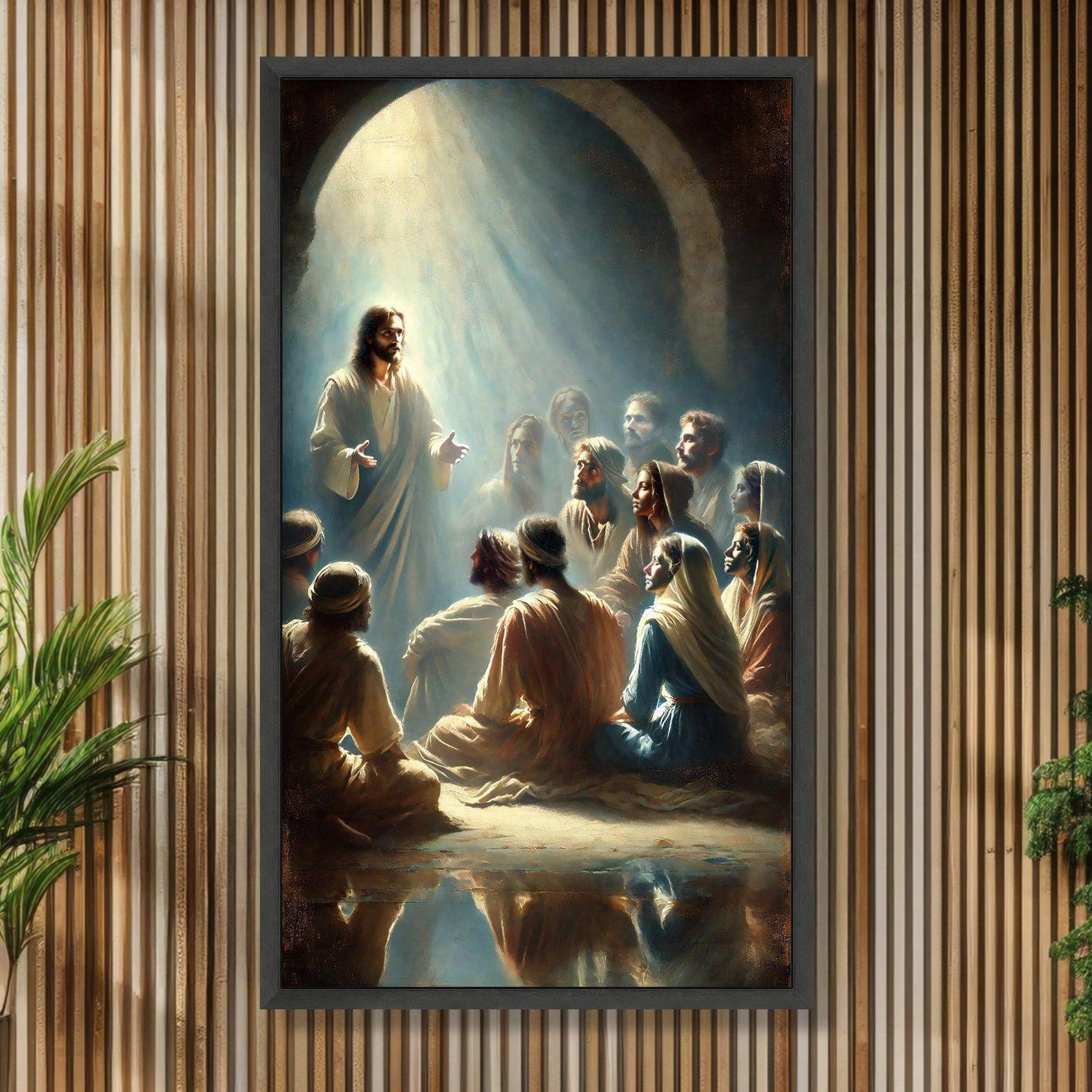 Jesus Teaching Disciples Canvas Print, Religious Christian Wall Art - Etsy