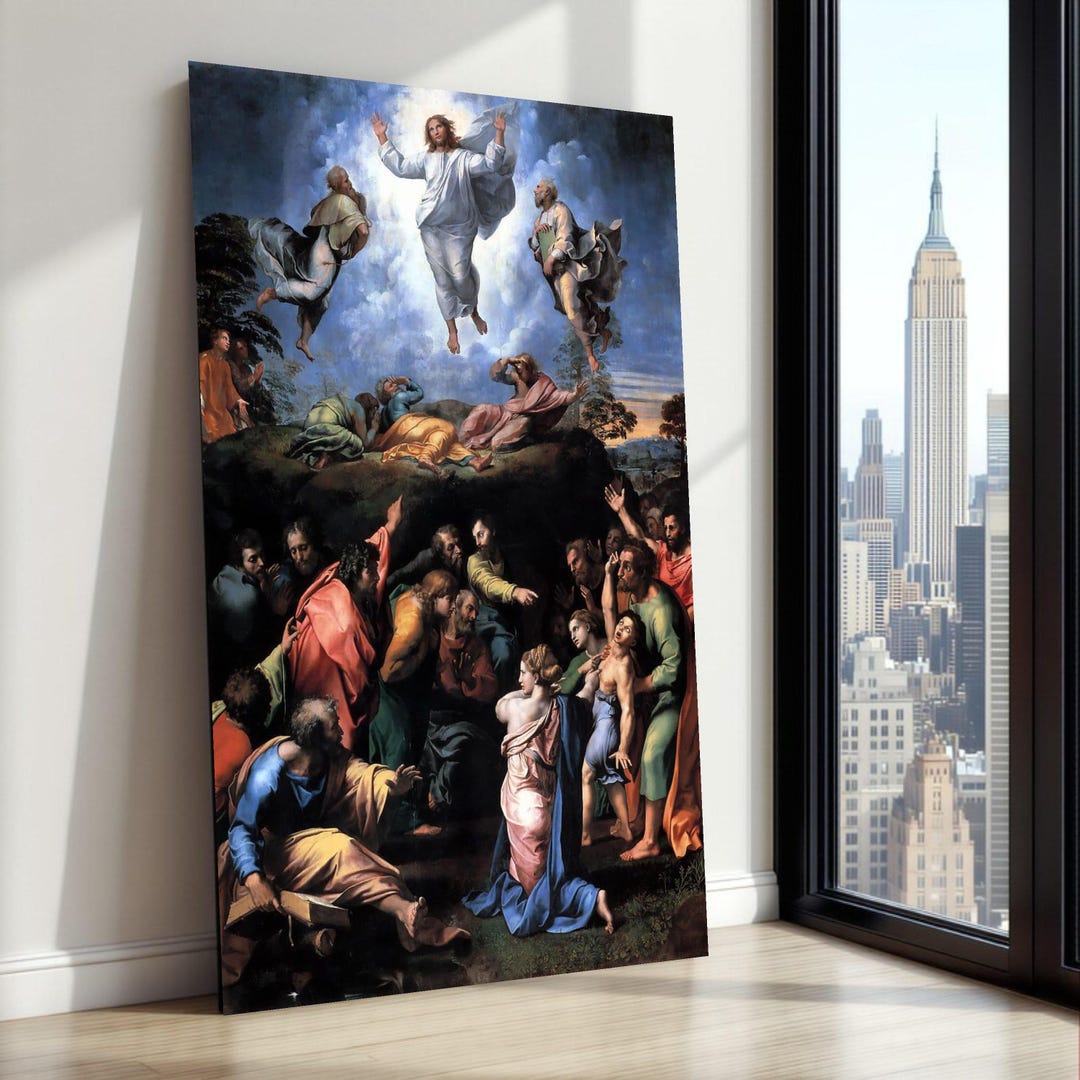 Raphael Transfiguration Canvas, Renaissance Religious Wall Art ...