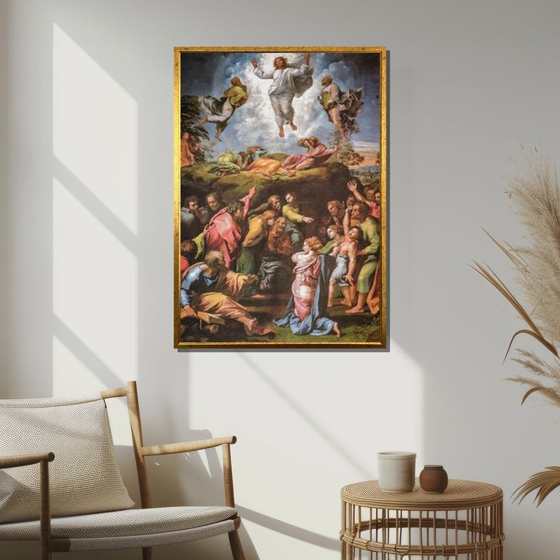 Raphael Transfiguration Canvas, Renaissance Religious Masterpiece ...