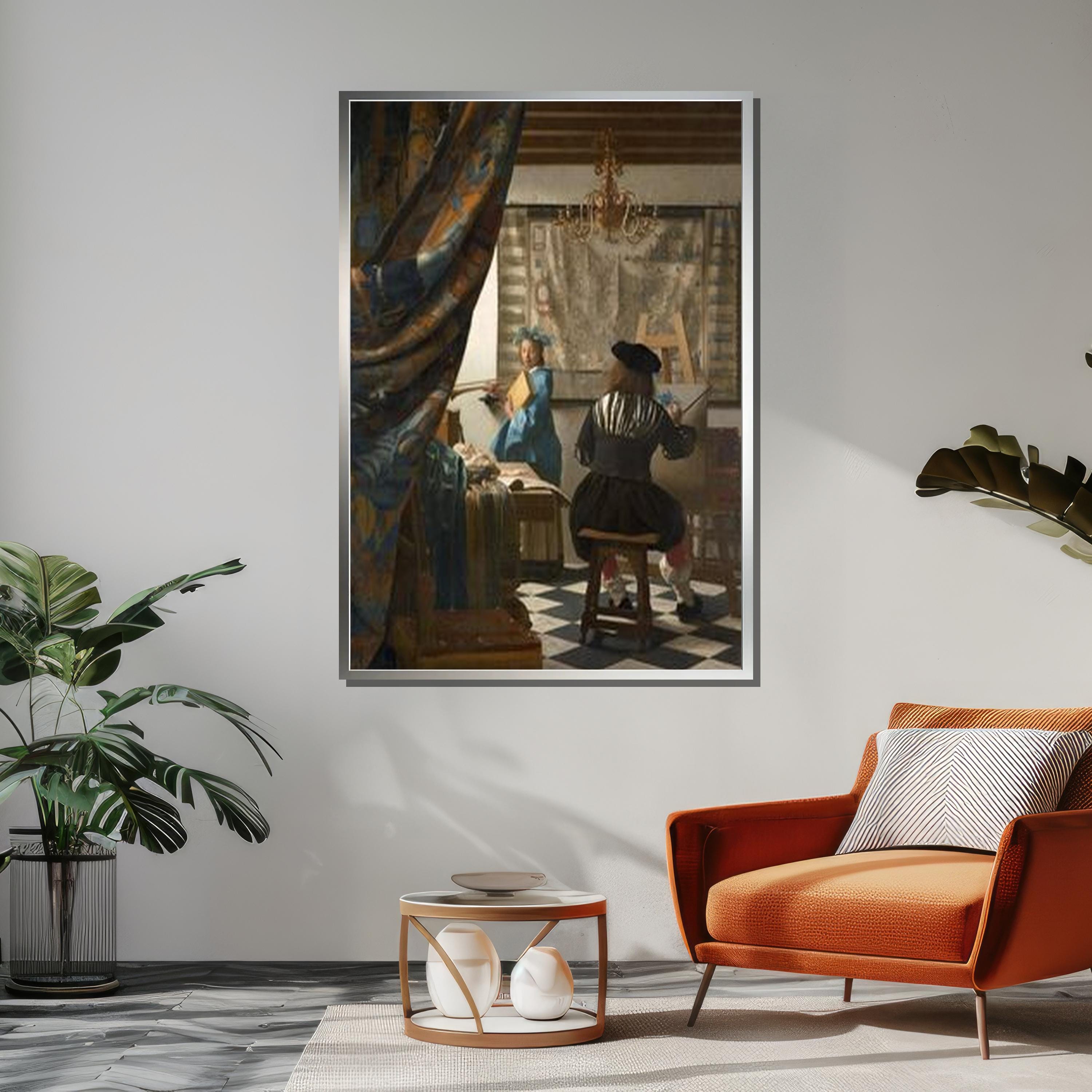 Johannes Vermeer the Art of Painting Canvas, Dutch Golden Age Interior ...
