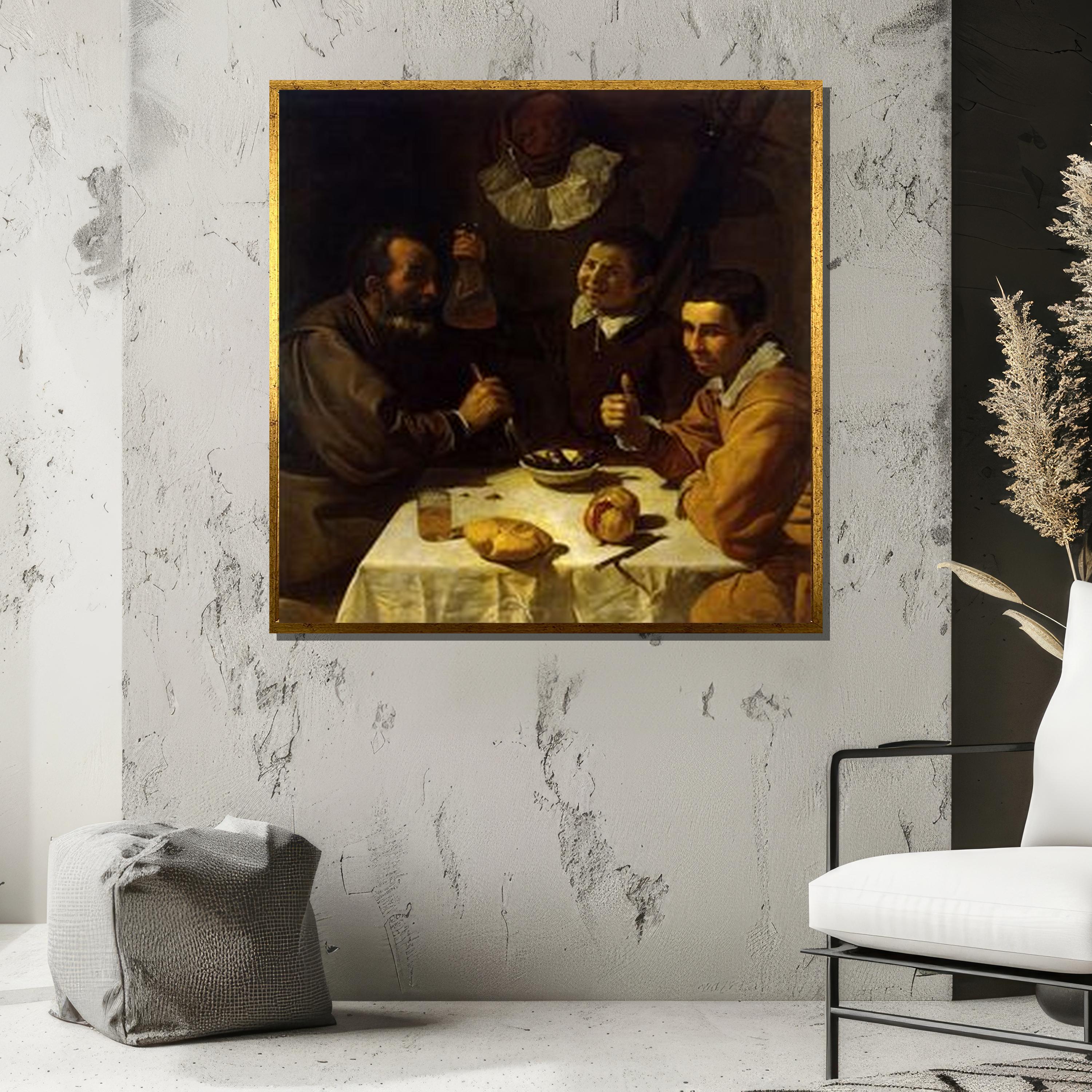 Diego Velázquez the Lunch Canvas, Spanish Baroque Realism Wall Art ...