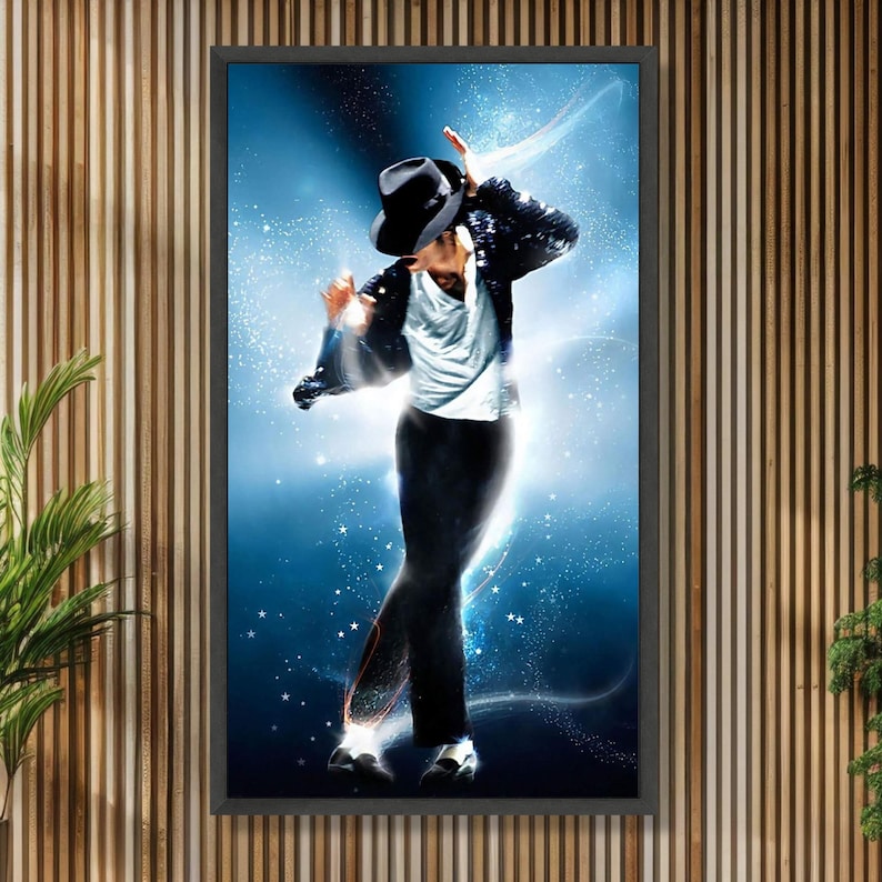 Michael Jackson Iconic Dance Pose Canvas Art, Music Legend Decor - Etsy