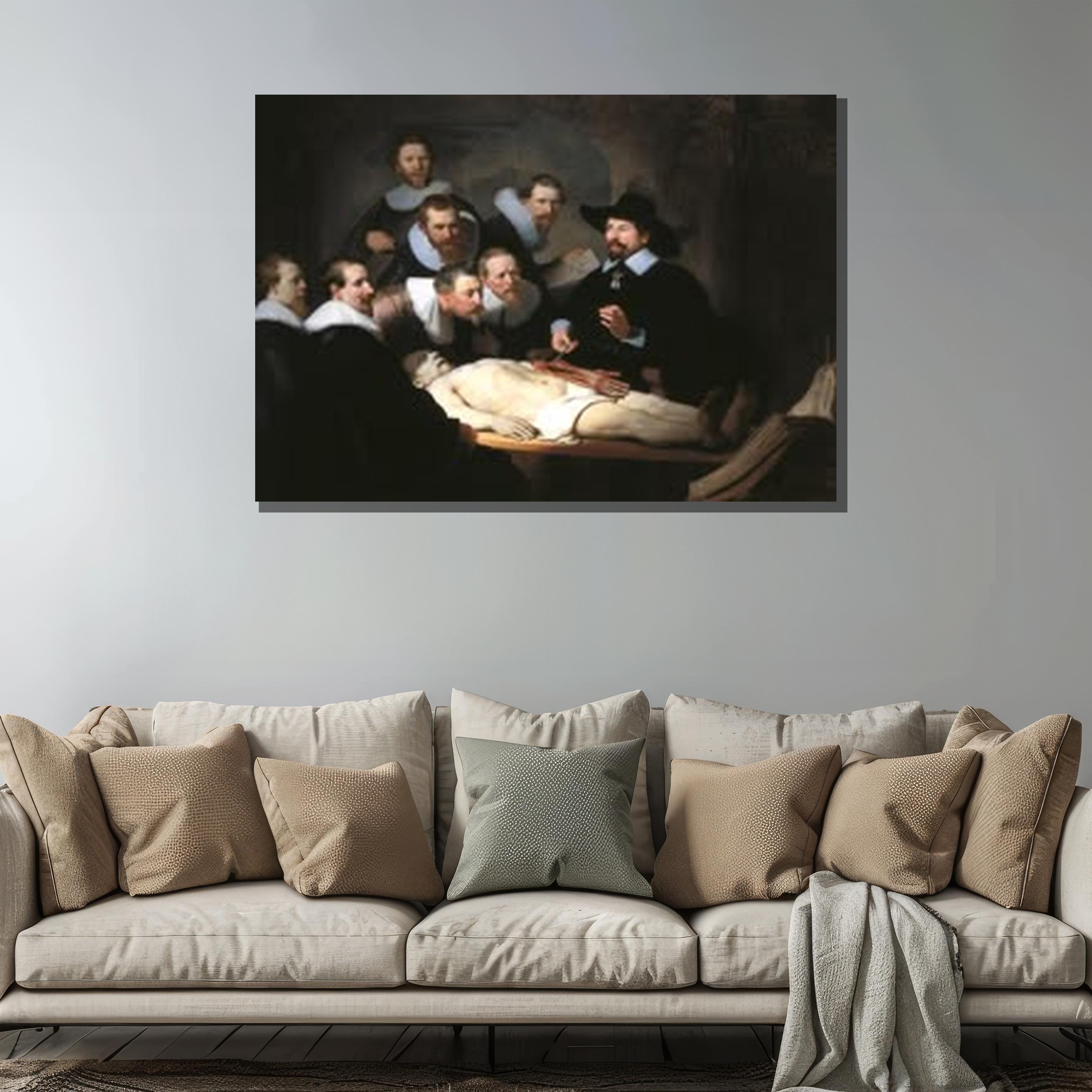 Rembrandt Anatomy Lesson Canvas, the Anatomy Lesson of Dr. Nicolaes ...