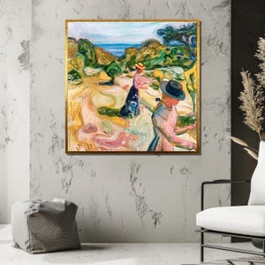 Edvard Munch Summer Field Canvas, Expressionist Landscape Wall Art ...