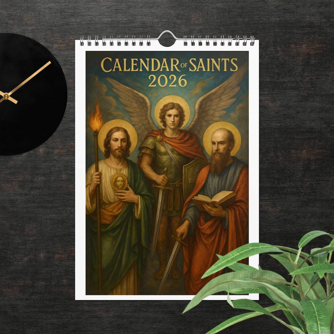 2026 Catholic Saints Calendar – Monthly Christian Prayers & Quotes From ...