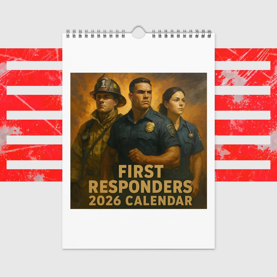 2026 First Responders Calendar – Heroic Firefighters, Police Officers ...