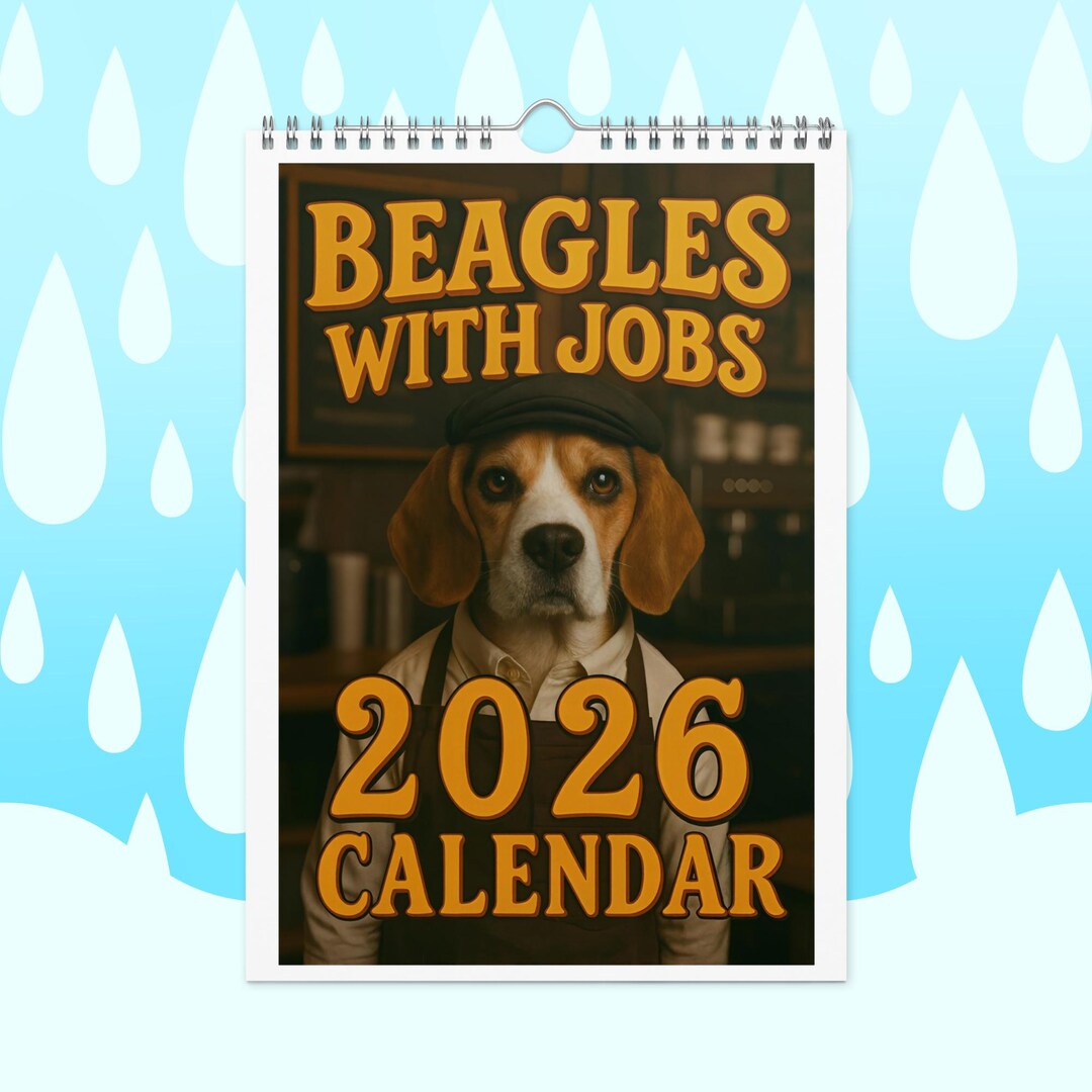 Funny Beagle Dogs With Jobs Calendar 2026 – Beagles Dressed as ...
