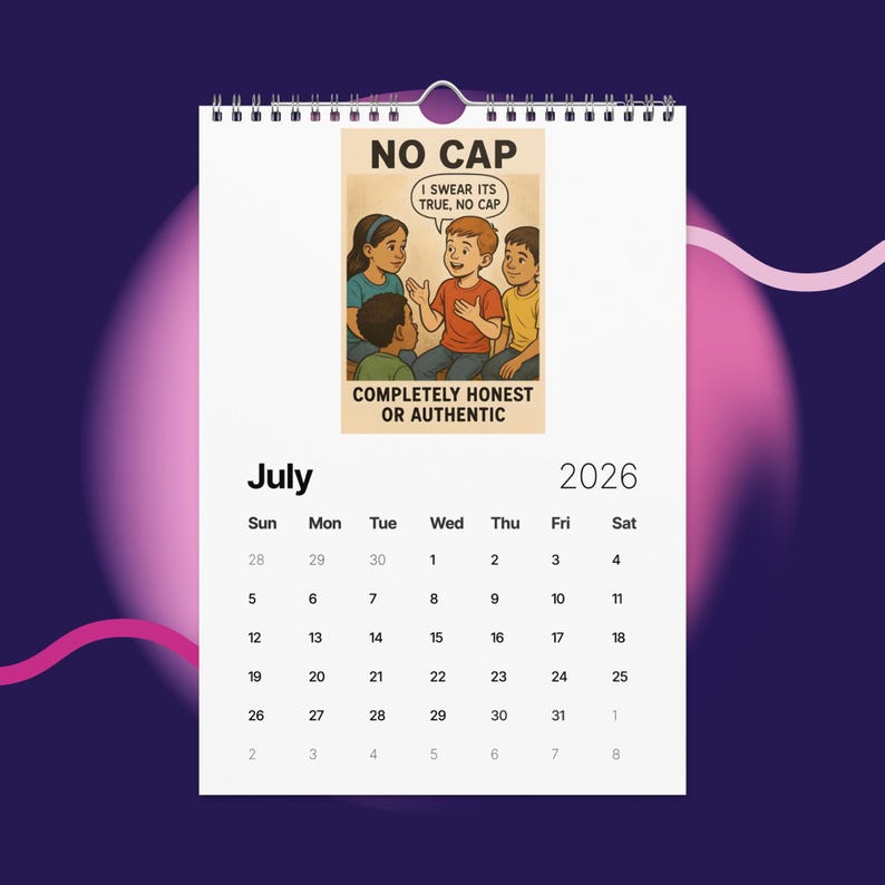 2026 Gen Z, Gen Alpha Slang Calendar – Funny Modern Slang Gift – Humor ...