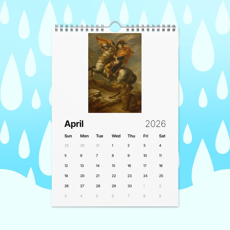 Main Coon Cats in Famous Paintings 2026 Calendar – Funny Cat Art ...