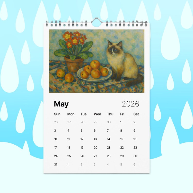 Ragdoll Cats in Famous Paintings 2026 Calendar – Funny Cat Art Inspired ...