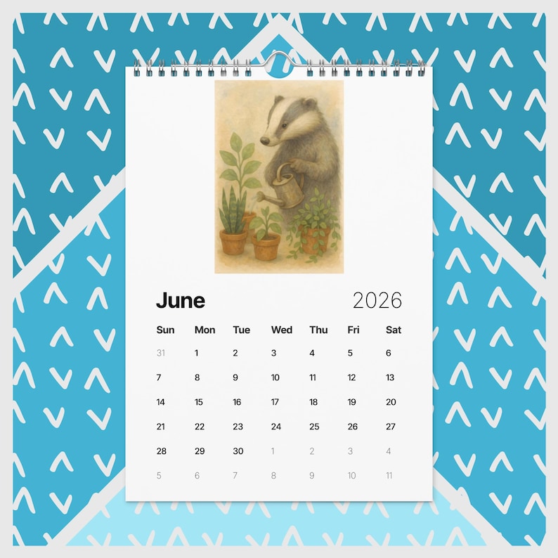 2026 Woodland Creatures Calendar – Cute Watercolor Forest Animals Doing ...