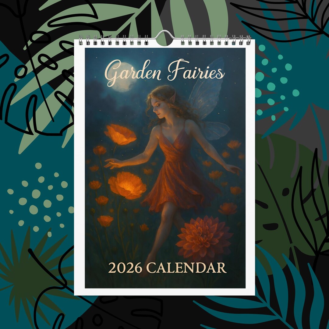 2026 Garden Fairy Calendar – Beautiful Mystical Flower Fairies ...